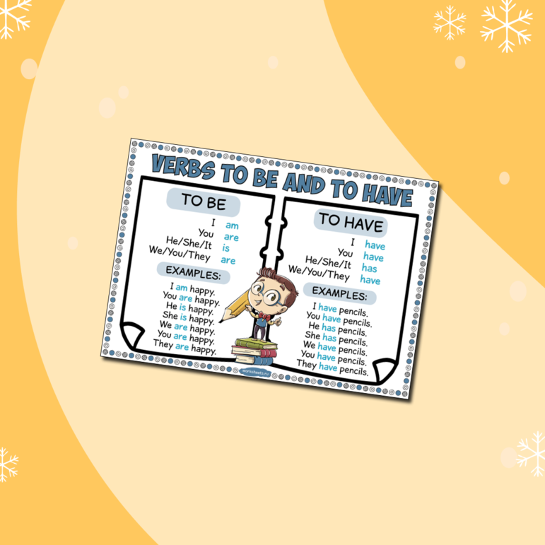 Verbs to be and to have - poster