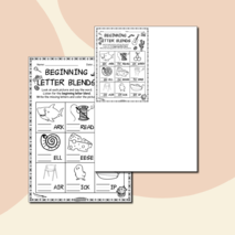 Beginning letter blends