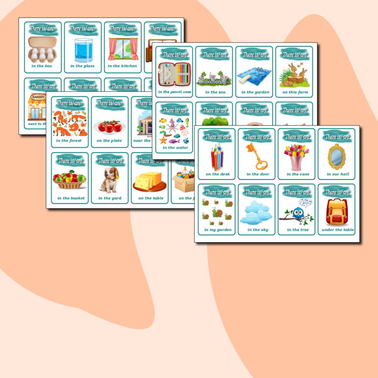 Рабочий лист. Составляем рифмовку и карточки-растяжки. There is. 2-4 ...