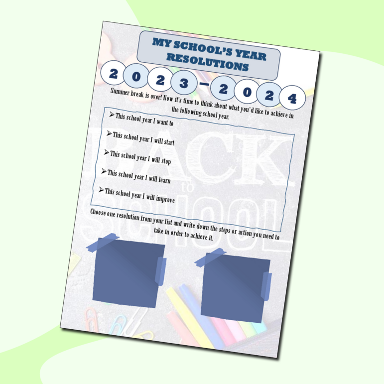 School year's resolutions