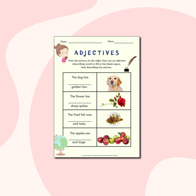 Worksheets "Adjective"