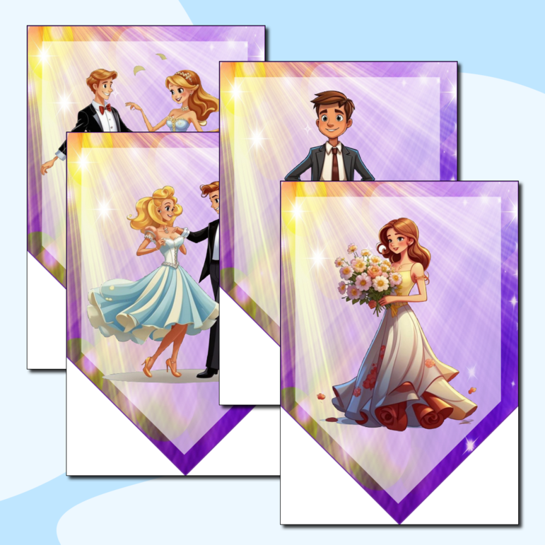 Растяжки на выпускной 5шт: "Выпускной, ура!", "Выпускной бал!", "Выпуск ...