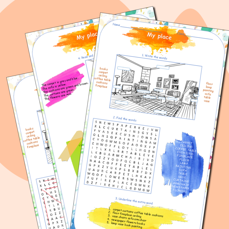 Рабочий лист к модулю 2b учебника Spotlight 6 "My Place"