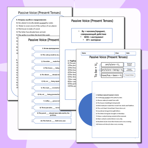 Passive voice (simple tenses)