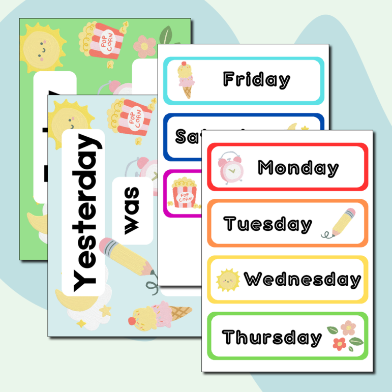 Постеры Days of the week, Weather