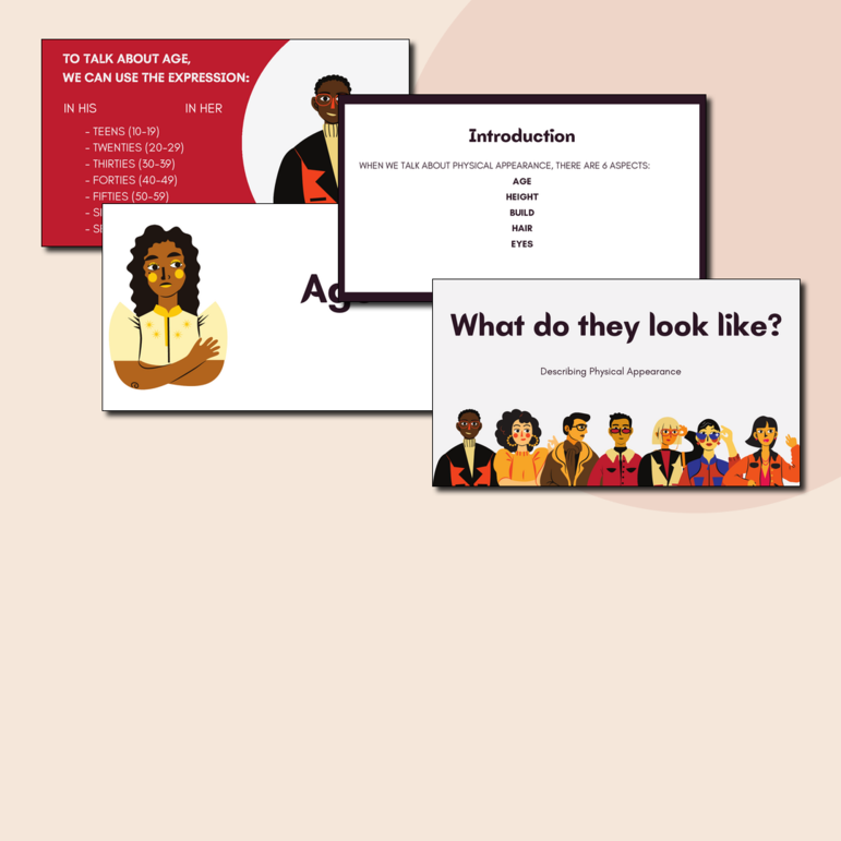 Презентация Описание внешности / Presentation Appearance