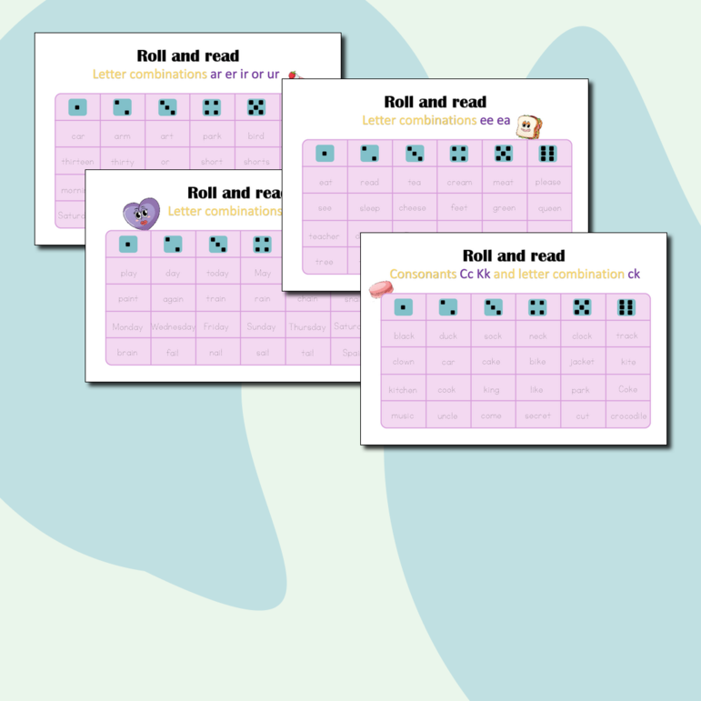 Roll and read "Consonants and letter combinations". Part 2. Чтение ...