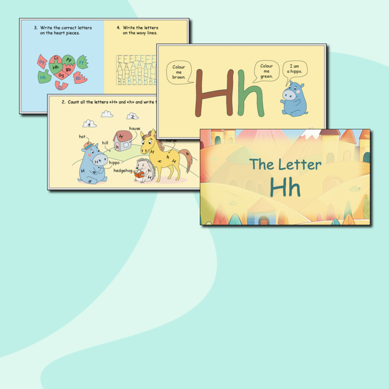 Рабочий лист "Letter Hh"