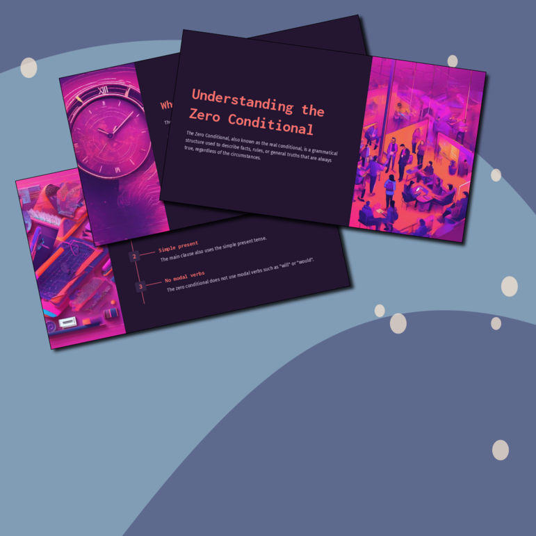 Презентация «Zero Conditional, 1st Conditional»